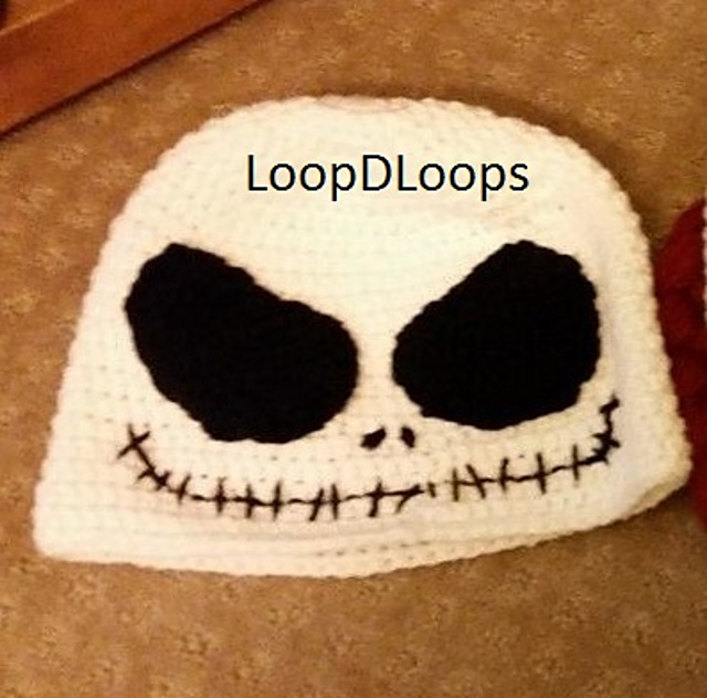 Ravelry: Jack Skellington Beanie pattern by Julie Dunfee