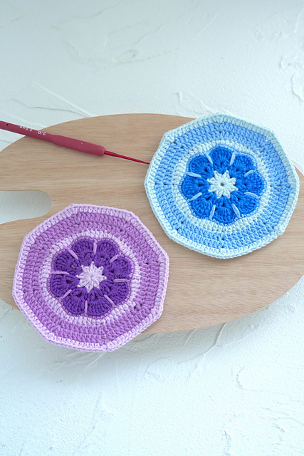 Ravelry: Crochet Octagon Granny Square (Style III) pattern by Loopara ...