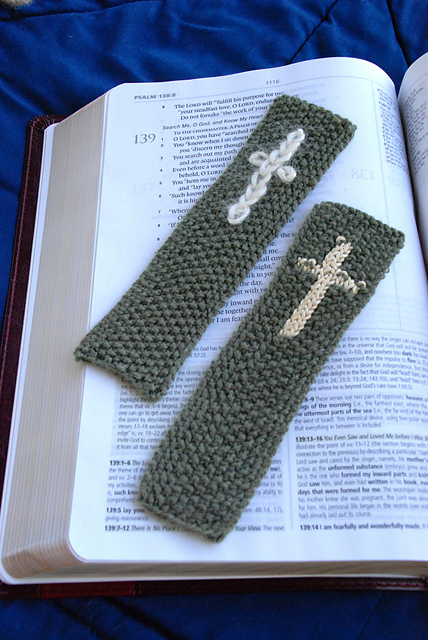 Ravelry: Embroidered Cross Bookmarks pattern by Lark & Lupine