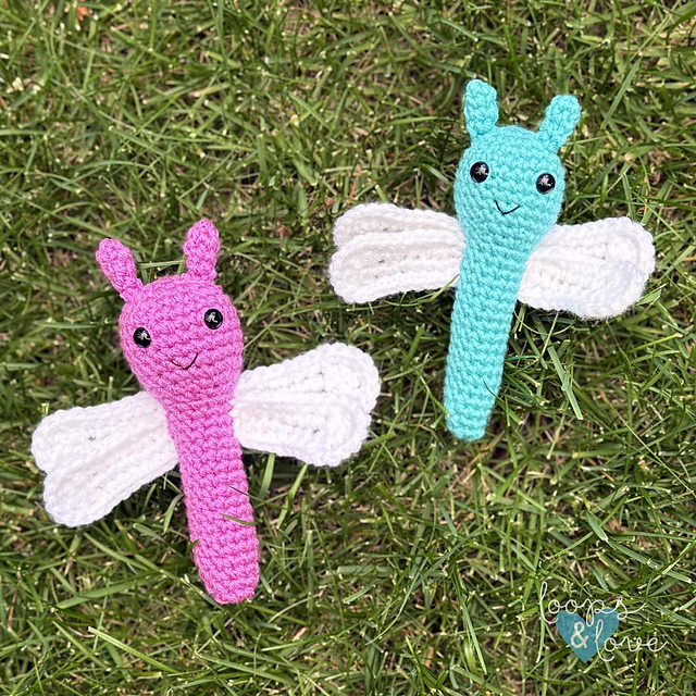 Ravelry: Dragonfly Amigurumi pattern by Loops and Love Crochet