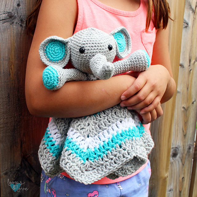 Ravelry: Elephant Lovey pattern by Loops and Love Crochet