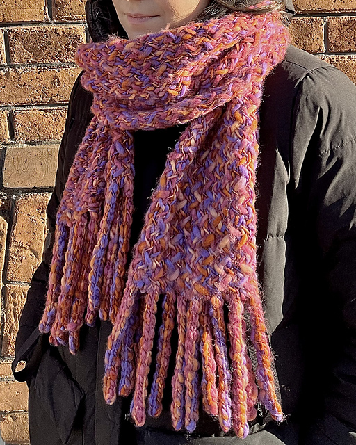 Ravelry: Herringbone Scarf pattern by Loopy Knitting