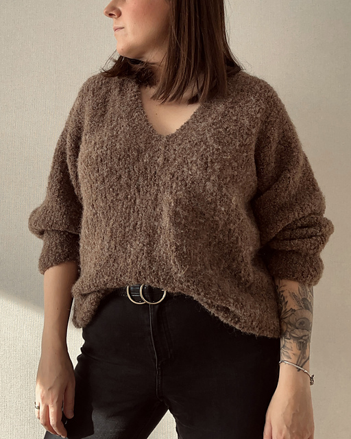 Ravelry: Soft Teddy Sweater pattern by Loopy Knitting