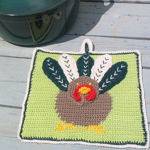 Ravelry: Turkey potholder pattern by Di Greenall