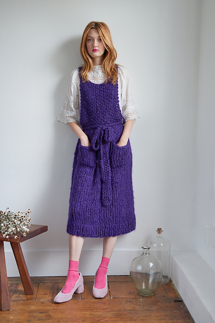 Ravelry: Mohair Apron Dress pattern by Loopy Mango