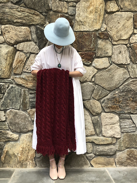 Ravelry: Classic Cable Wrap pattern by Loopy Mango