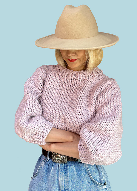 Ravelry: Easy Cropped Sweater pattern by Loopy Mango