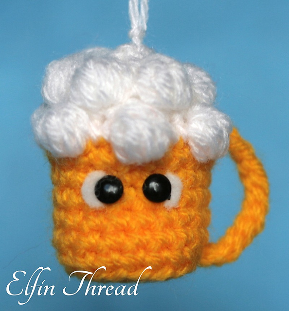 Ravelry: Baby Beer Keyring pattern by Elfin Thread