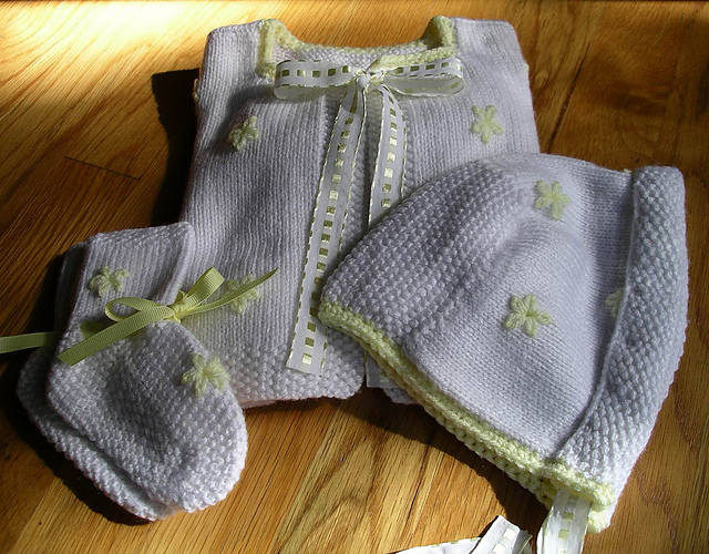 Ravelry: Embroidered Baby Set pattern by Vogue Knitting
