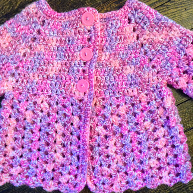 Ravelry: LoriSiddall's Little girl crochet cardigan: Free pattern and ...