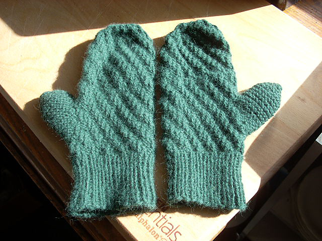 Ravelry: Spiral Rib Mittens pattern by Mary Warner