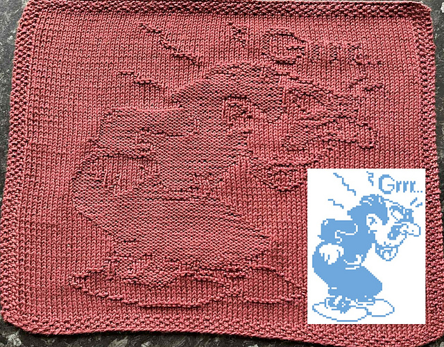 Ravelry: Nr. 899 GARGAMEL - Smurf 89 stitches pattern by Lotte Nielsen
