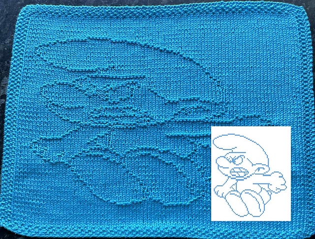 Ravelry: Nr. 903 Gnap Smurf 89 stitches pattern by Lotte Nielsen
