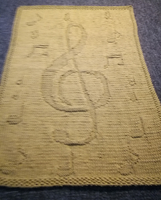 Ravelry: Noder gæstehåndklæde - Musical notes guest towel pattern by ...