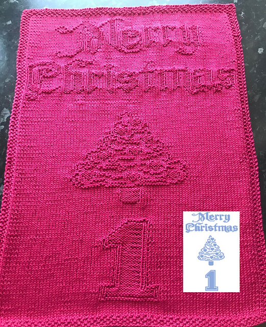 Ravelry: Nr. 393 Christmas tree Merry Christmas pattern by Lotte Nielsen