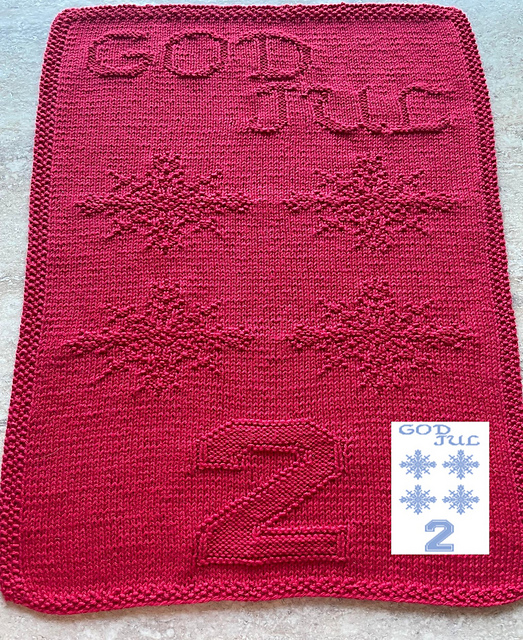 Ravelry: Nr. 394 Snowflake God Jul Guest towel pattern by Lotte Nielsen