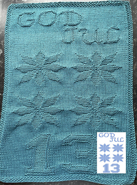 Ravelry: Nr. 416 Christmas Rose God Jul guest towel pattern by Lotte ...