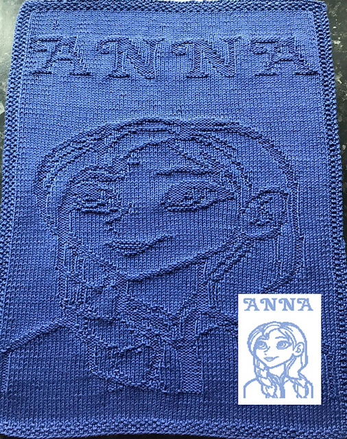 Ravelry: Nr. 597 Disney Anna Frozen guest towel pattern by Lotte Nielsen