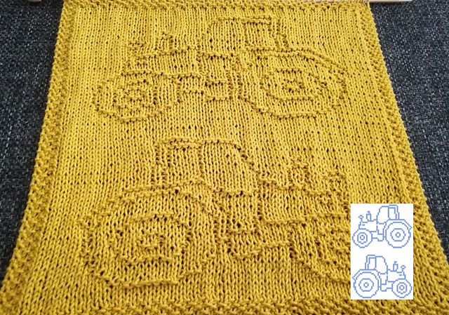 Ravelry: Nr. 470 Tractor 65 stitches pattern by Lotte Nielsen