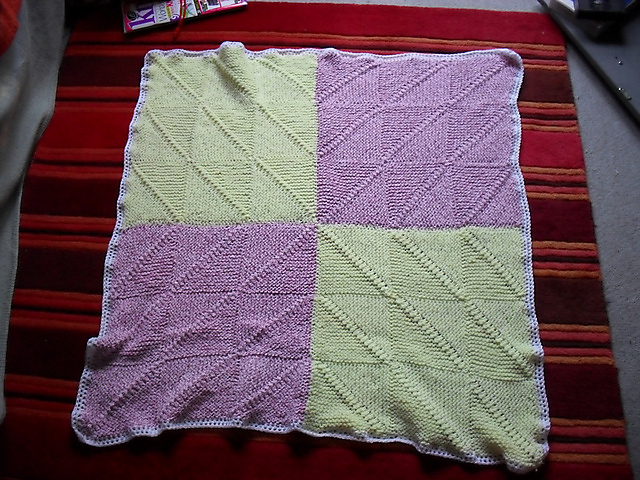 Ravelry: Battenberg Baby Blanket pattern by LouBug Knits