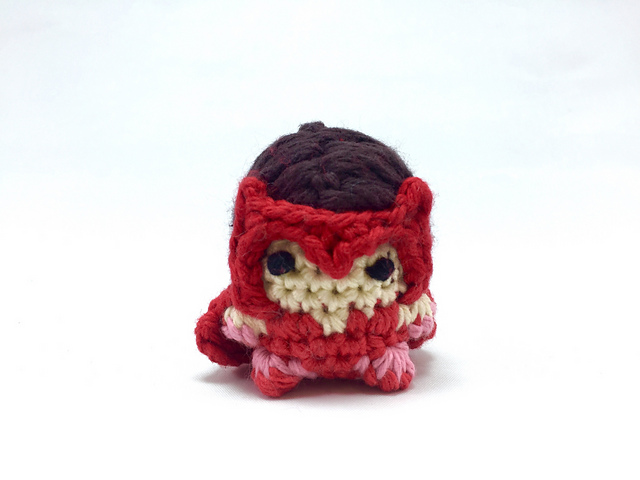Ravelry: Scarlet Witch the Avengers Mini Amigurumi Keychain pattern by ...