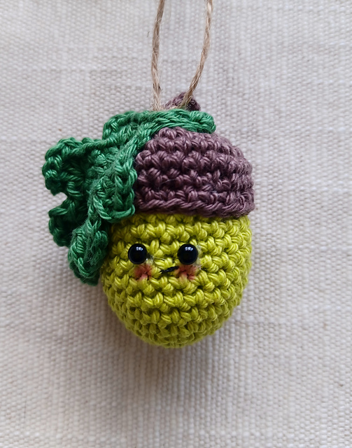 Ravelry: Acorn Amigurumi Decoration pattern by Lou Hart