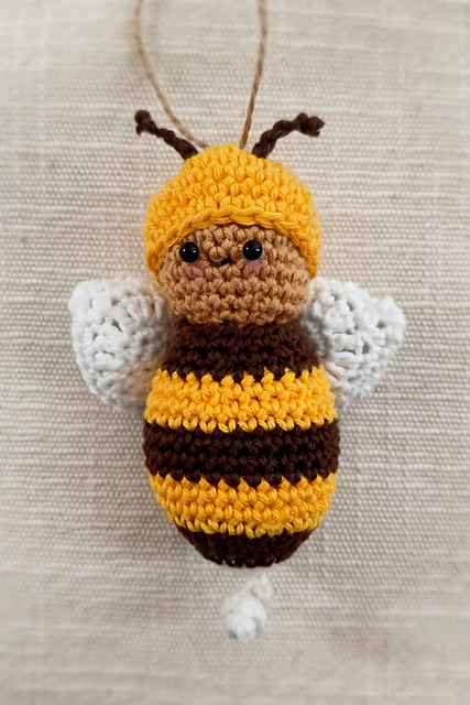 Ravelry: Bee Baby Amigurumi Decoration pattern by Lou Hart