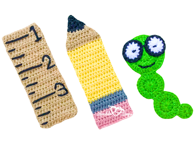 Ravelry: School Themed Bookmarks pattern by Melissa Hassler