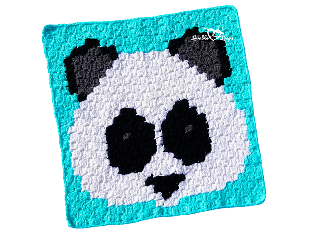 Ravelry: Panda Emoji Square pattern by Melissa Hassler