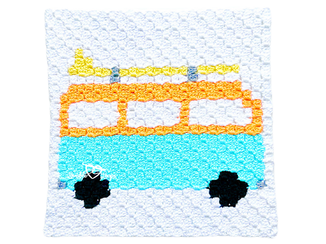 Ravelry: Retro VW Bus Square pattern by Melissa Hassler