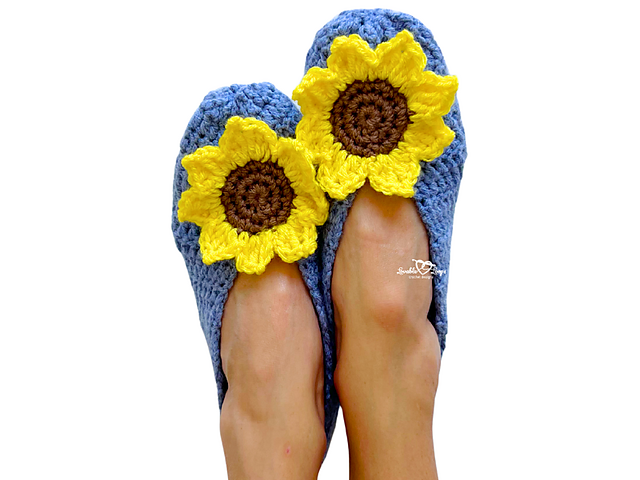 Ravelry: Sunflower Slippers pattern by Melissa Hassler