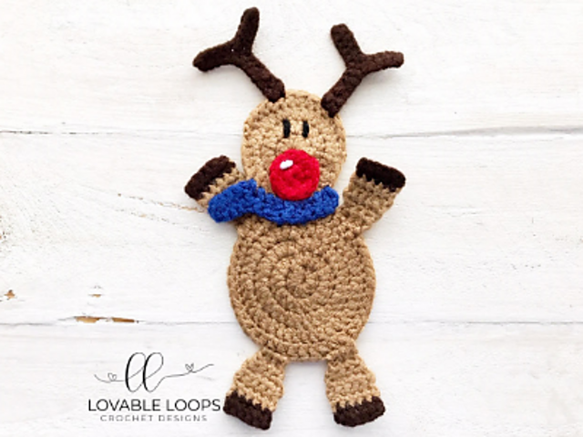 Ravelry: Reindeer Applique pattern by Melissa Hassler