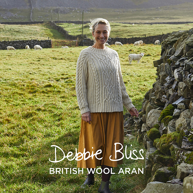 Ravelry: Cabled Raglan Sweater pattern by Debbie Bliss