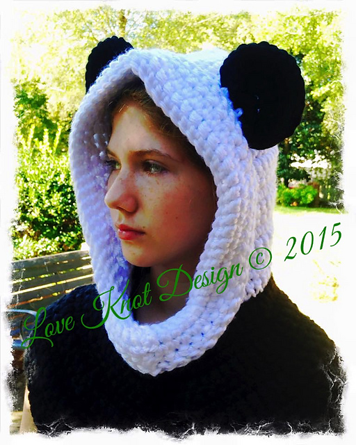 Ravelry: Sassy Panda Hood pattern by Christy Petersen