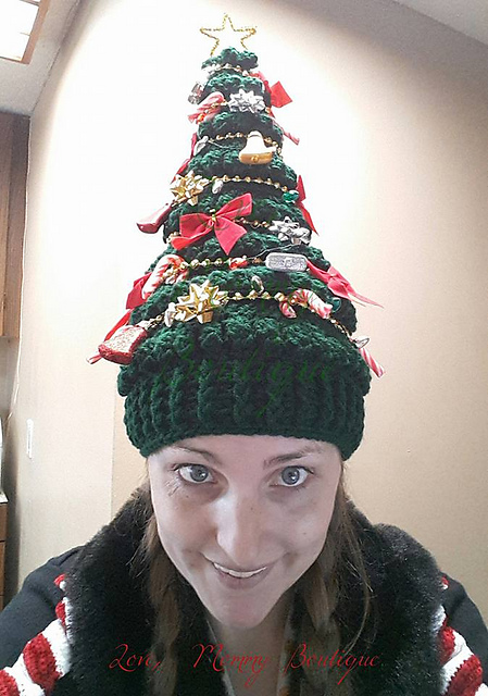 Ravelry: Merriest Christmas Tree Hat pattern by KatieAnne