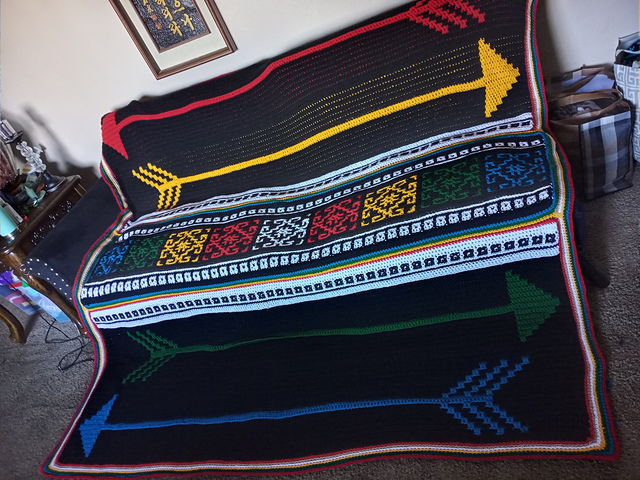 Ravelry: Mosaic Indian Afghan pattern by Angi Warren