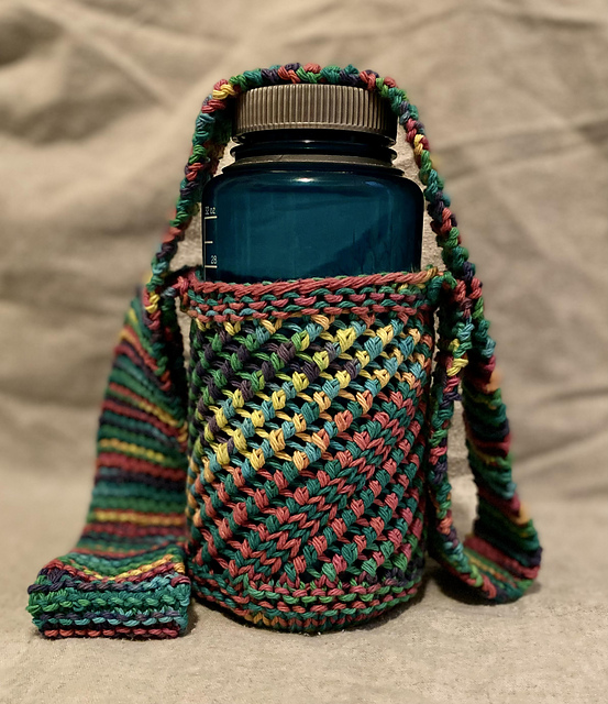 Ravelry: Vortex Water Bottle Holder pattern by Luann Rudolph