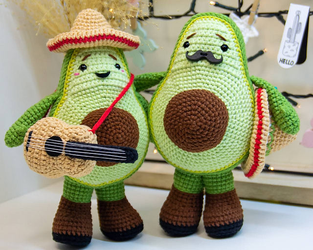 Ravelry: Avocado Mexican Fernando amigurumi doll pattern by Lyudmila Dzeman