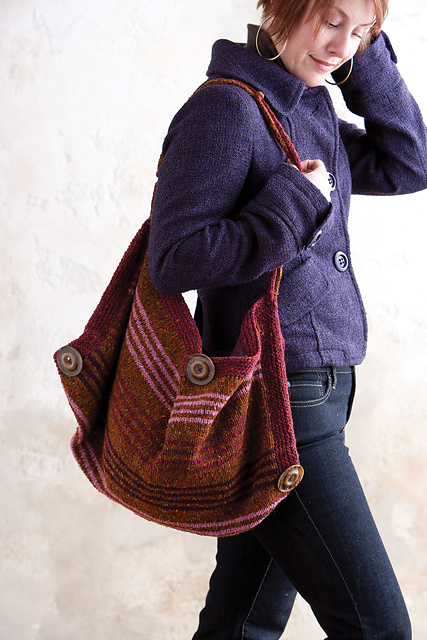 Ravelry: Folded Tweed Bag pattern by Kathy Merrick