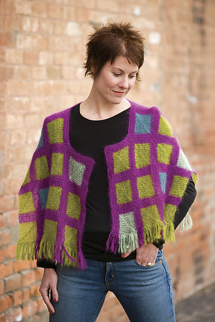 Ravelry: Cape with Fringe pattern by Vivian Høxbro