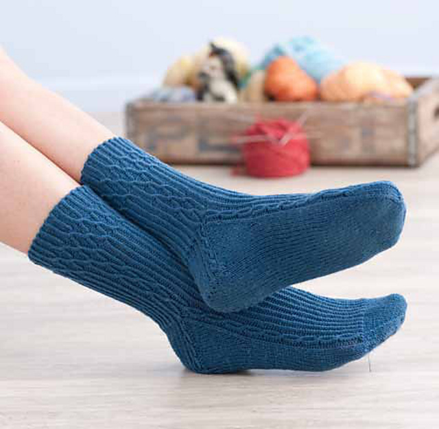 Ravelry: Twisted Diamond Socks pattern by Ann Budd