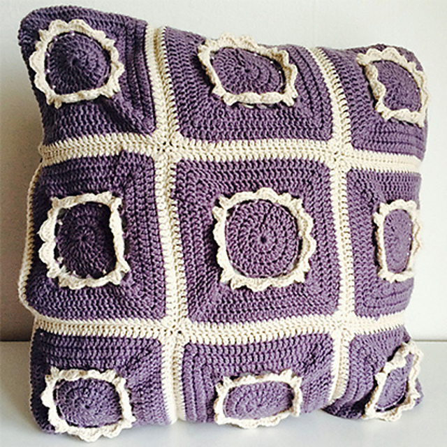 Ravelry: Floral Crochet Cushion pattern by Lucy Kate