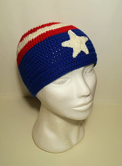 Ravelry: Cappellino Capitan America pattern by Luisa Baccellieri