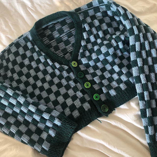 Ravelry: Double Check Cardigan pattern by Studio Klara