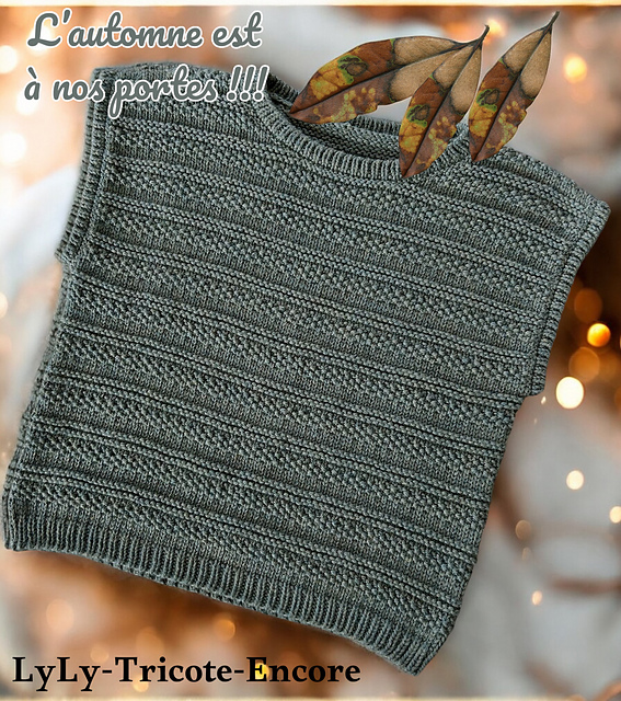 Ravelry: Modèle pull sans manches *Alicia* pour femme pattern by Lynn ...