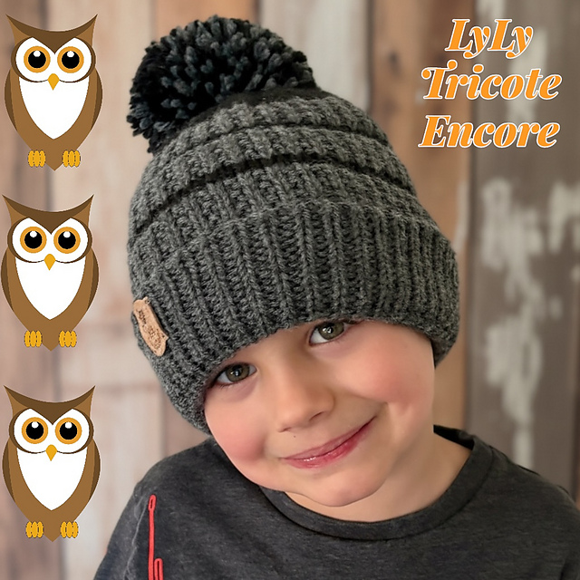 Ravelry: Tuque *Édouard* à rebord double pattern by Lynn Lachapelle