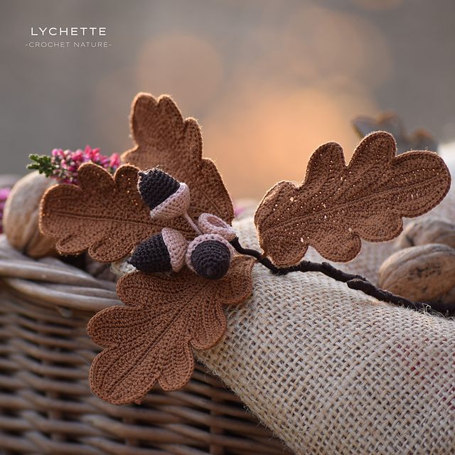 Ravelry: Oak Branch pattern by Lychette Crochet Nature