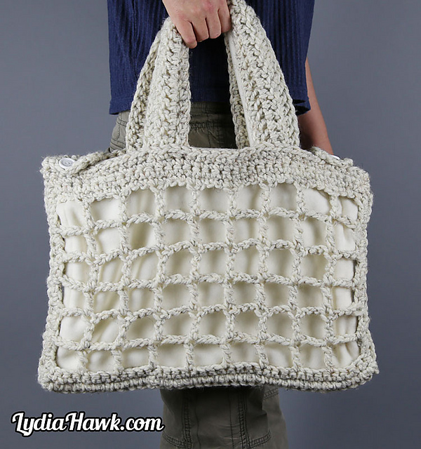Ravelry: The Convertible Mesh Tote pattern by Lydia Hawk