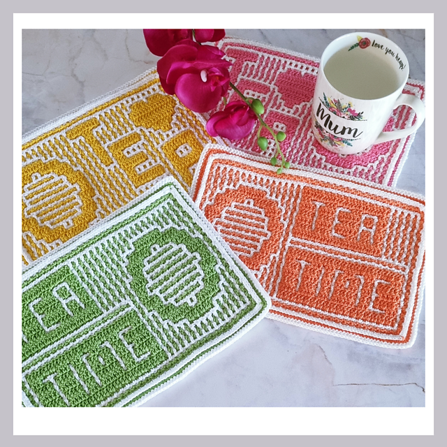 Ravelry: Tea Time Mug Rugs pattern by Lynne Adriaanse