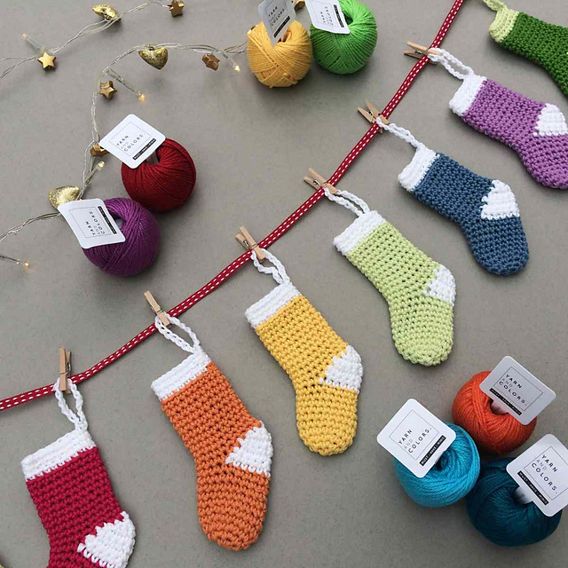 Ravelry: Mini Stash Yarn Stocking pattern by Knit Crochet Create